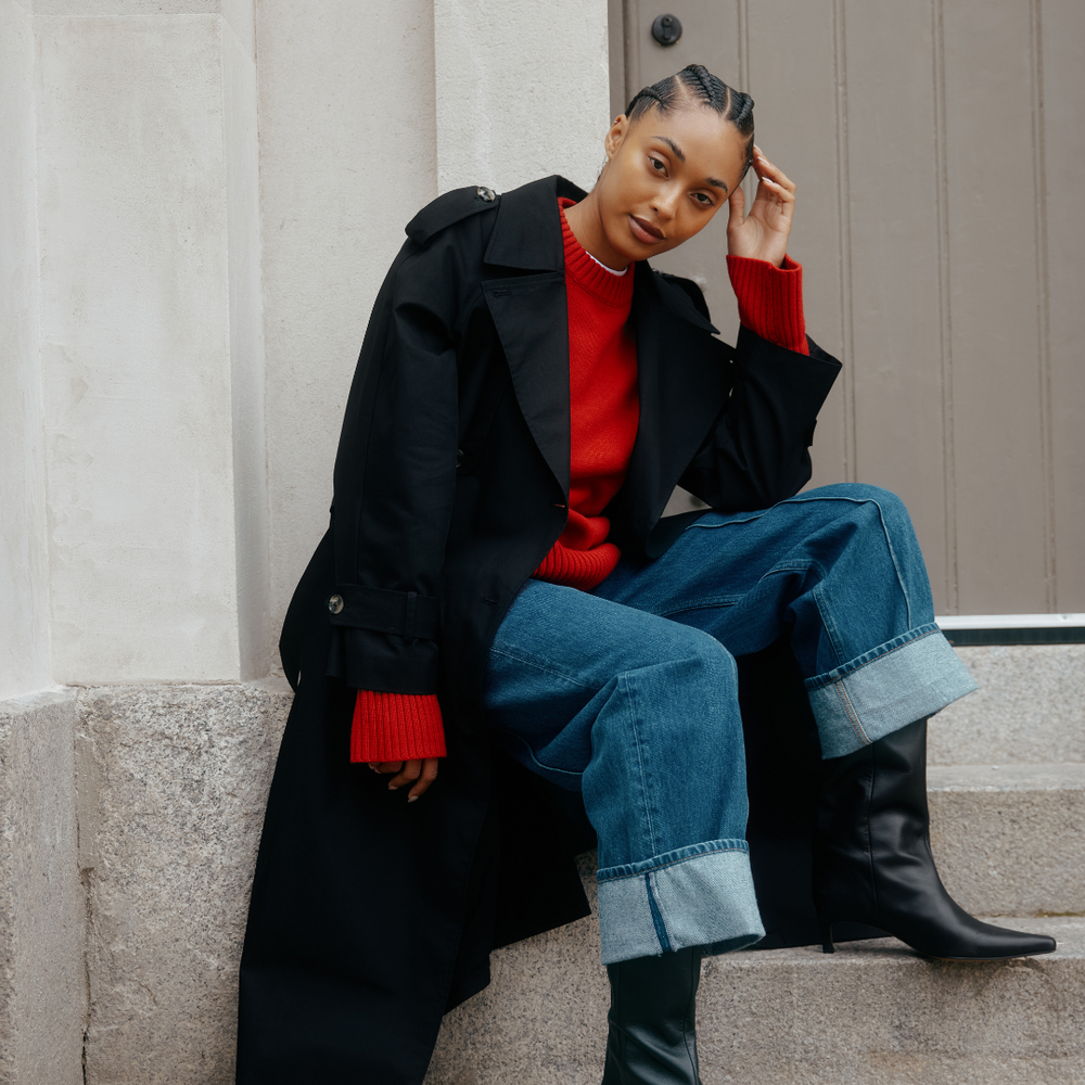 Navy Rib Swimsuit | Sustainable Womenswear | Albaray