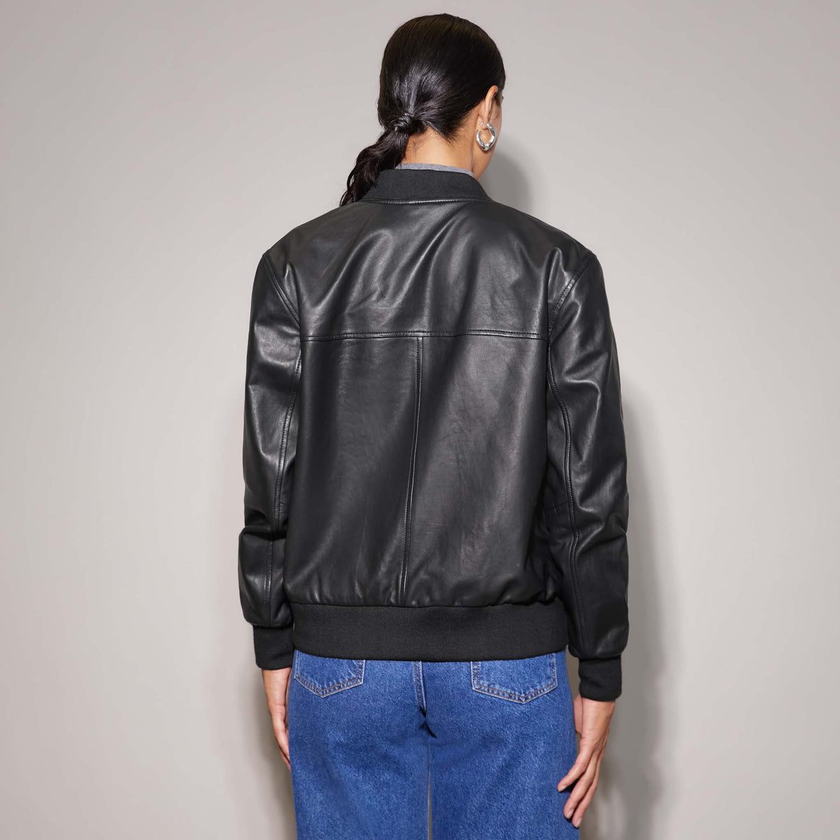 Leather Bomber Jacket | Sustainable Womenswear | Albaray
