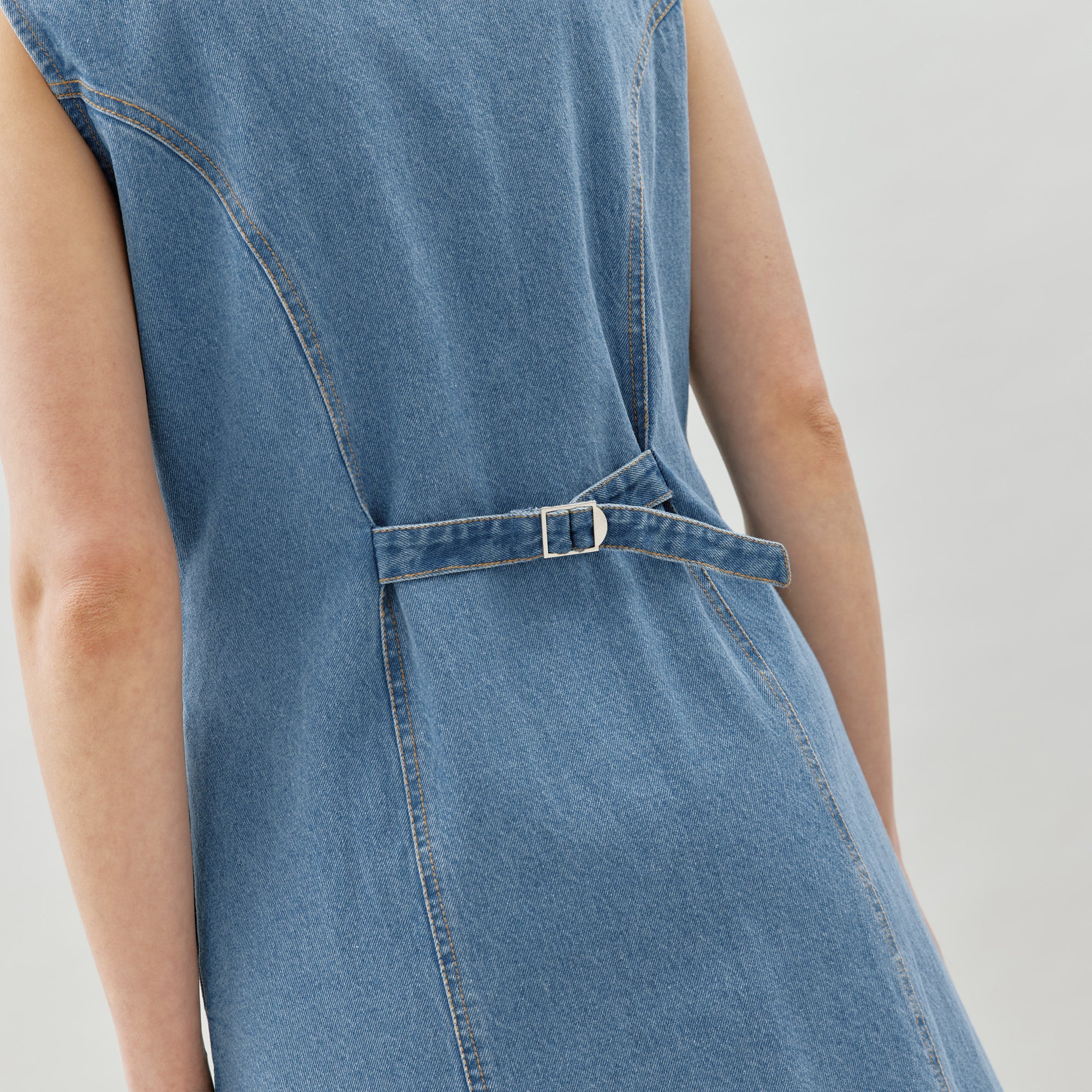 Denim Button Through Dress | Sustainable Womenswear | Albaray