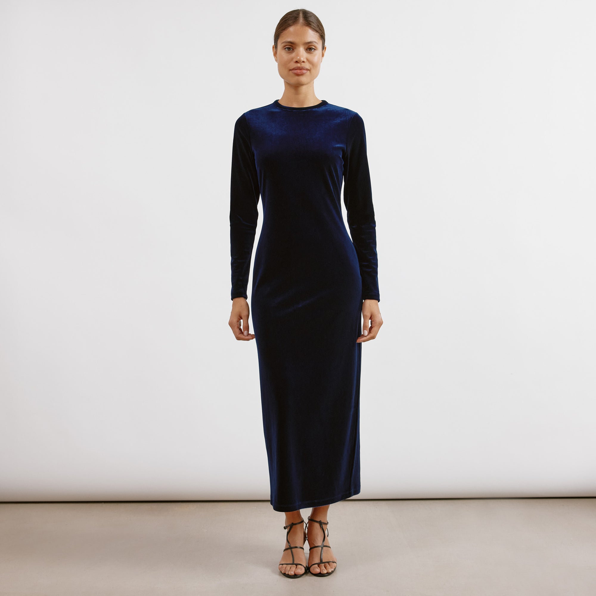 Velvet Column Maxi Dress | Sustainable Womenswear | Albaray